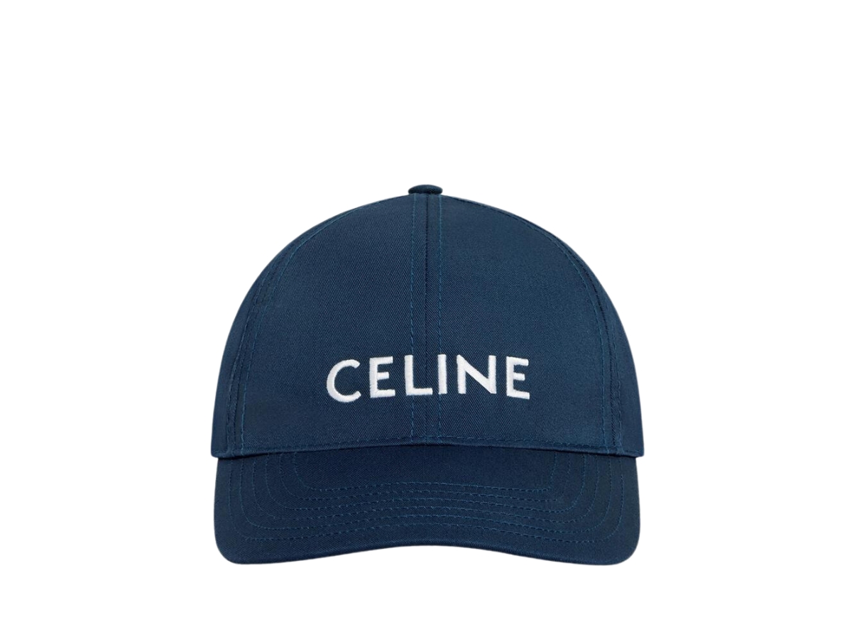 ช้อป Celine Baseball Cap In Cotton Marineของแท้ที่ SASOM