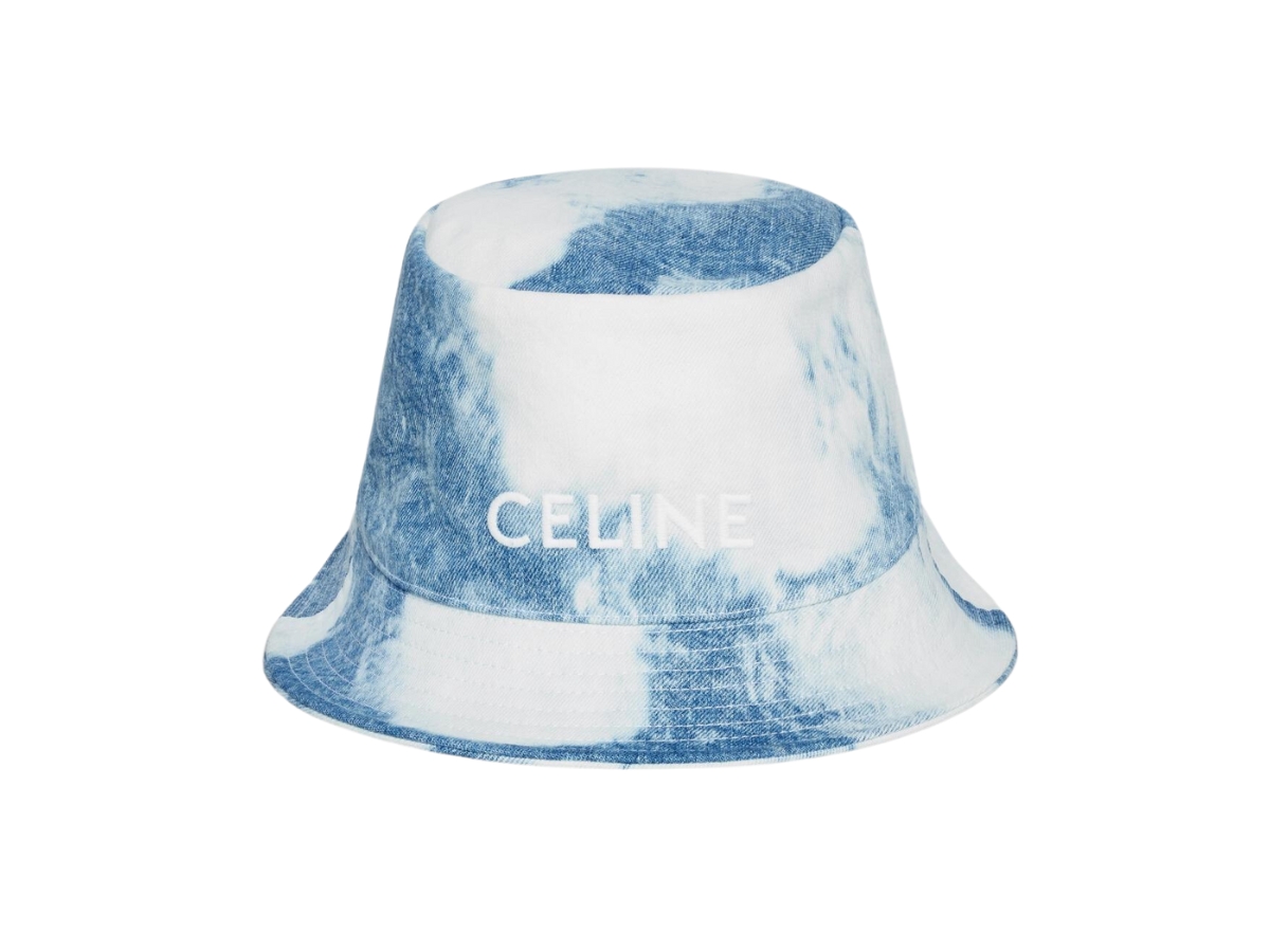 SASOM | เครื่องประดับ Celine Embroidered Bucket Hat In Ink Bleach Denim ...