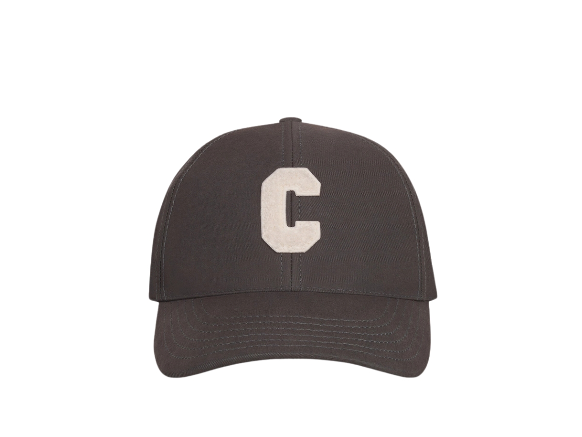 Celine Initial Baseball Cap In Cotton Dark Ebene | ของแท้