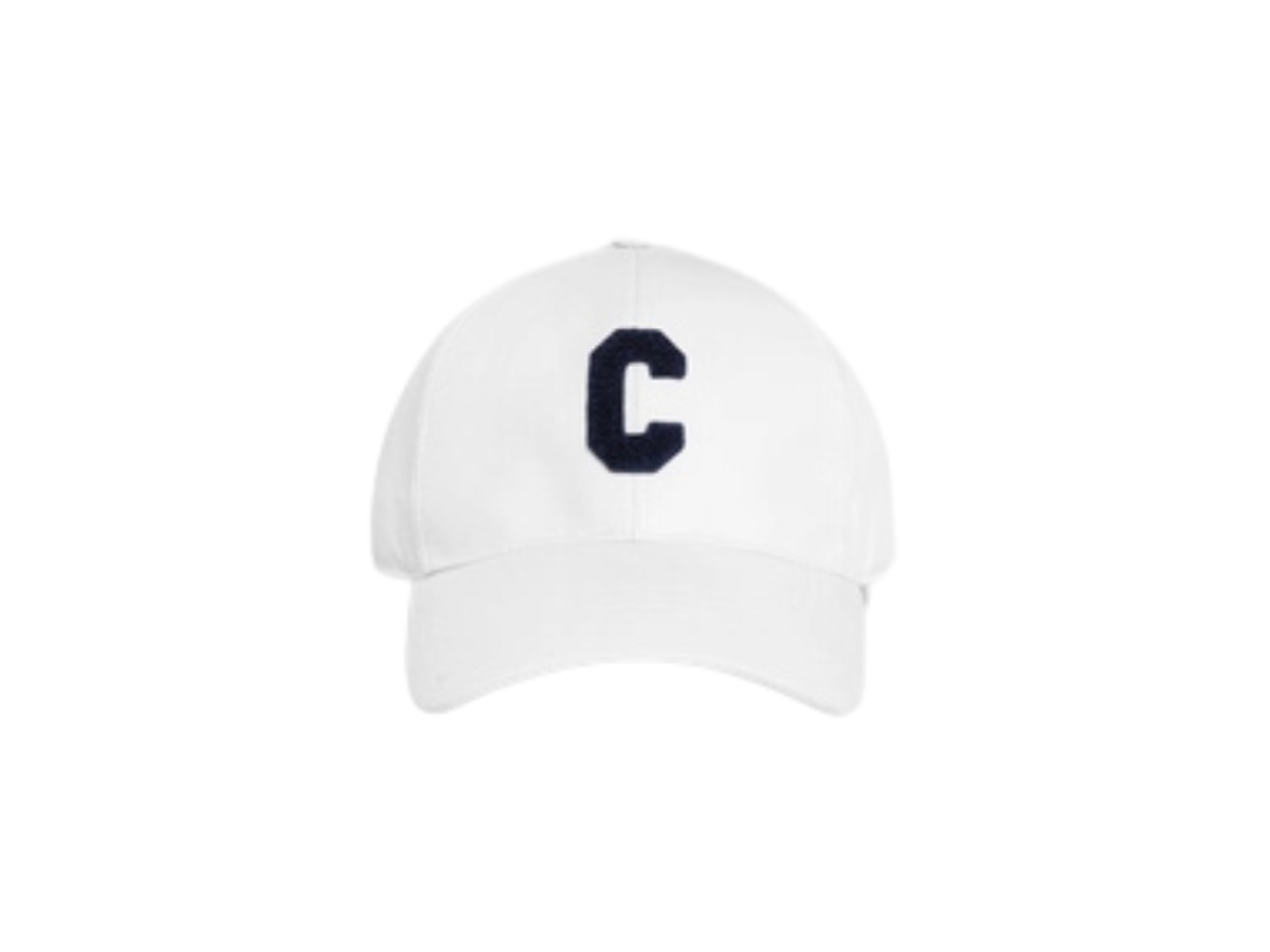 Buy Celine Initial Baseball Cap In Cotton White | SASOM