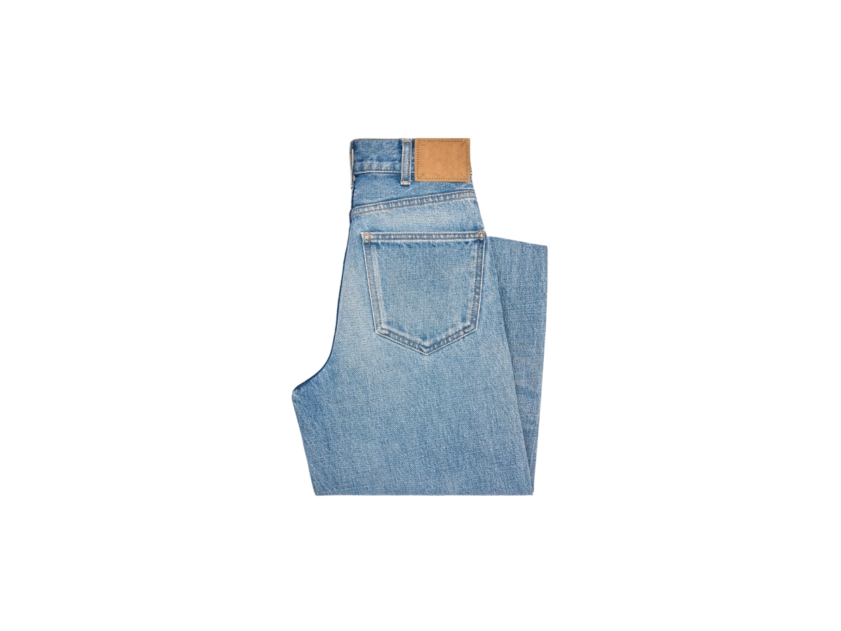 Celine Kitty Jeans In Pismo Wash Denim Pismo Wash