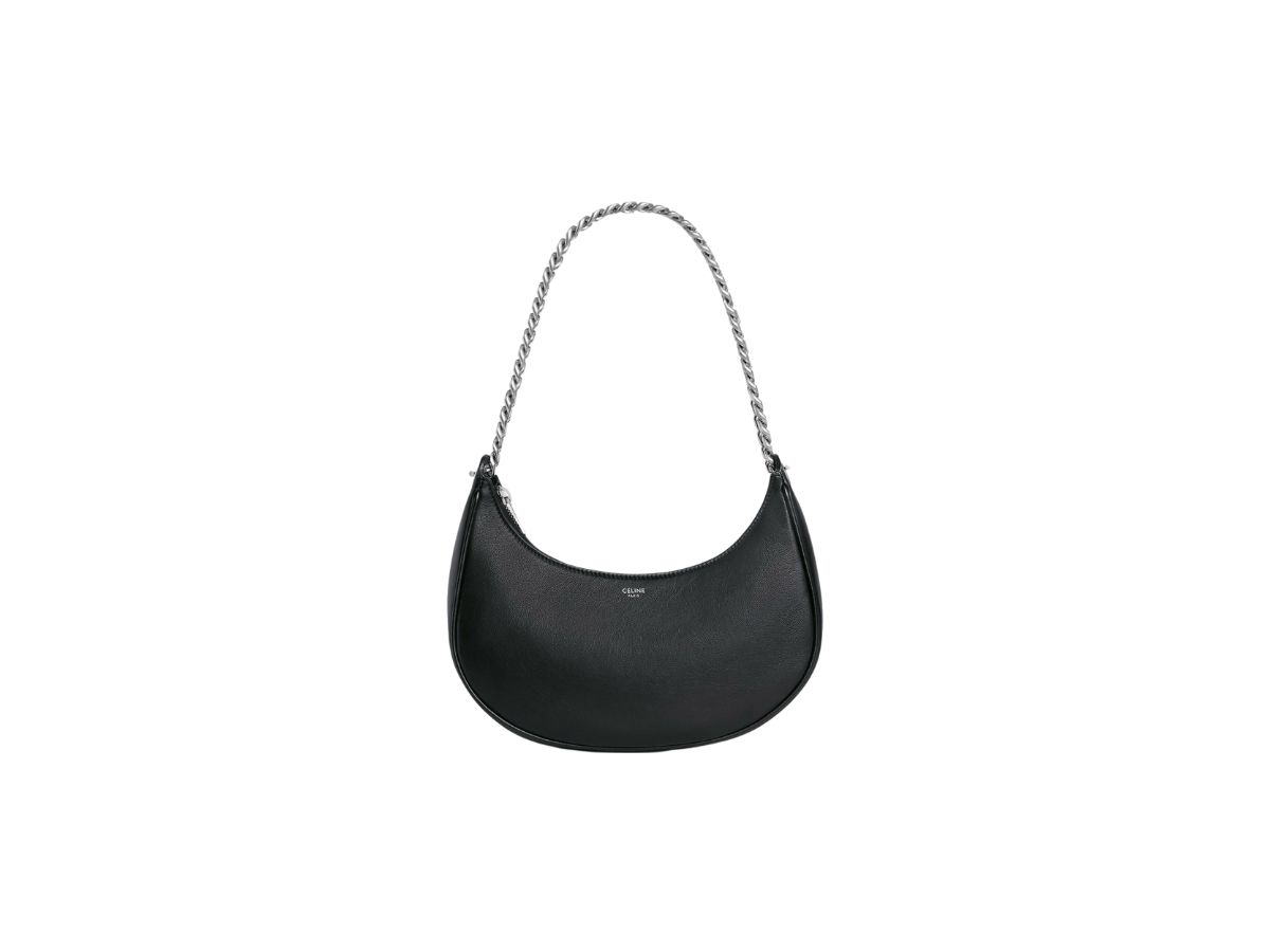 Buy Celine Medium Ava Chain In Smooth Calfskin Black | SASOM