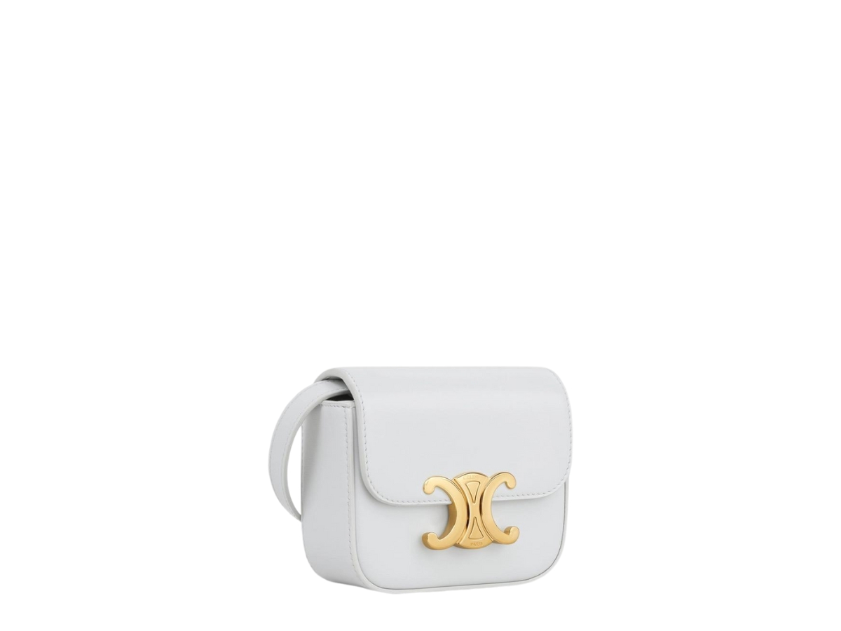 Celine Mini Claude In Shiny Calfskin With Gold Finish Hardware Moon