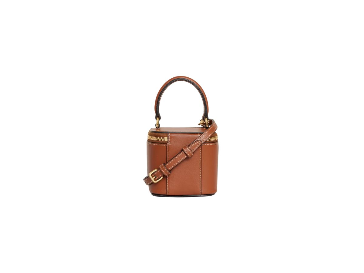 Celine Mini Vanity Case Cuir Triomphe In Smooth Calfksin Tan