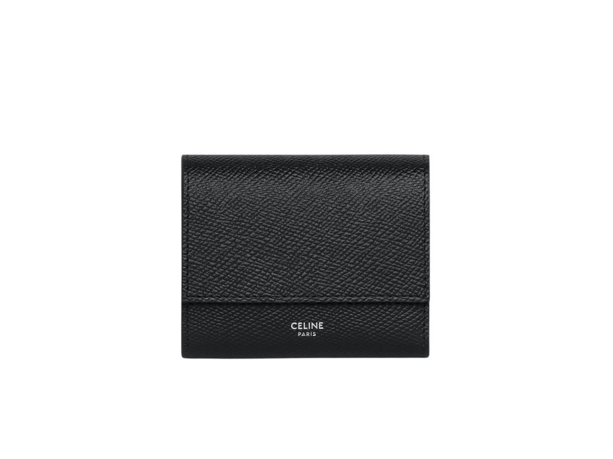 SASOM | bags Celine Small Trifold Wallet In Grained Calfskin With ...