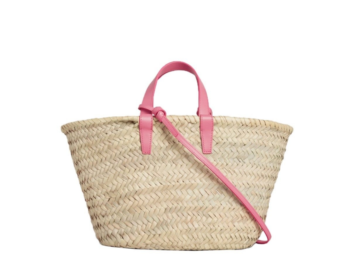 Celine Teen Triomphe Celine Classic Panier In Palm Leaves And Calfskin ...