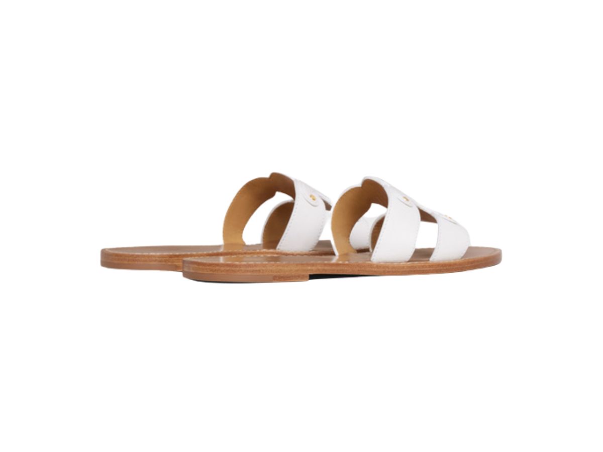 SASOM | shoes Celine Triomphe Mule In Calfskin White (W) Check the ...