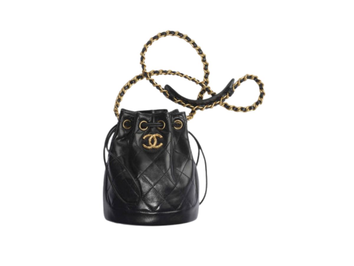 Chanel Small Bucket Bag CC Logo Shop Authentic at SASOM