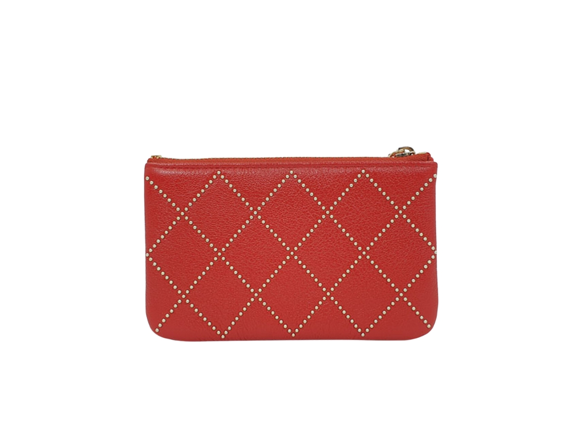 SASOM | bags Chanel Classic O Case Pouch In Calfskin Leather With Gold ...