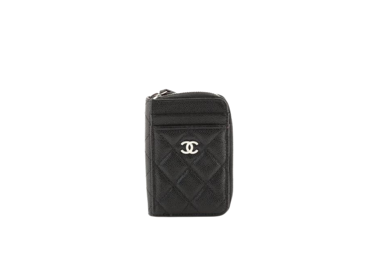SASOM | กระเป๋า Chanel Mini CC Zippy In Grained Calfskin With Silver ...