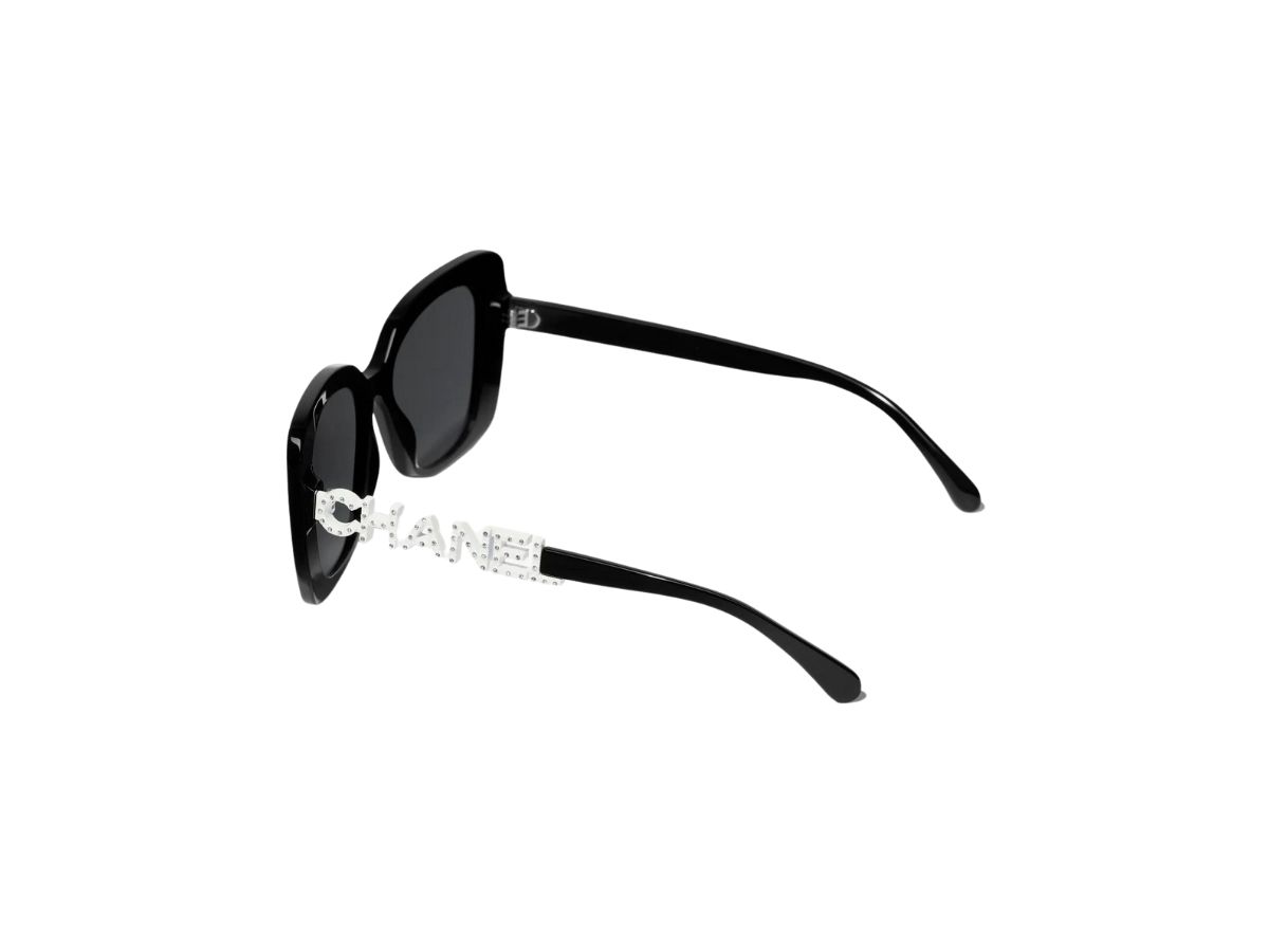 SASOM | accessories Chanel Square Sunglasses In Acetate Strass Black ...