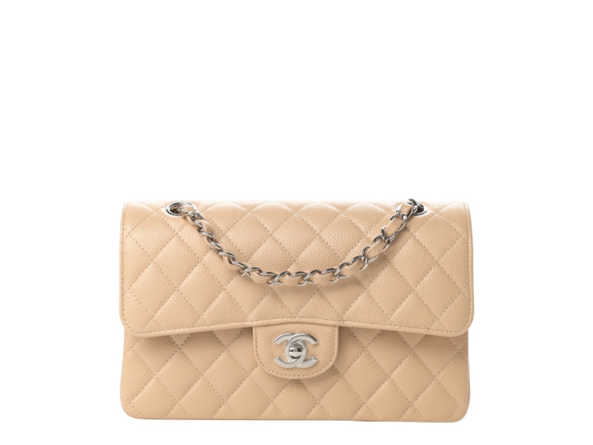 ช้อป Chanel Small Double Flap Beigeของแท้ที่ SASOM