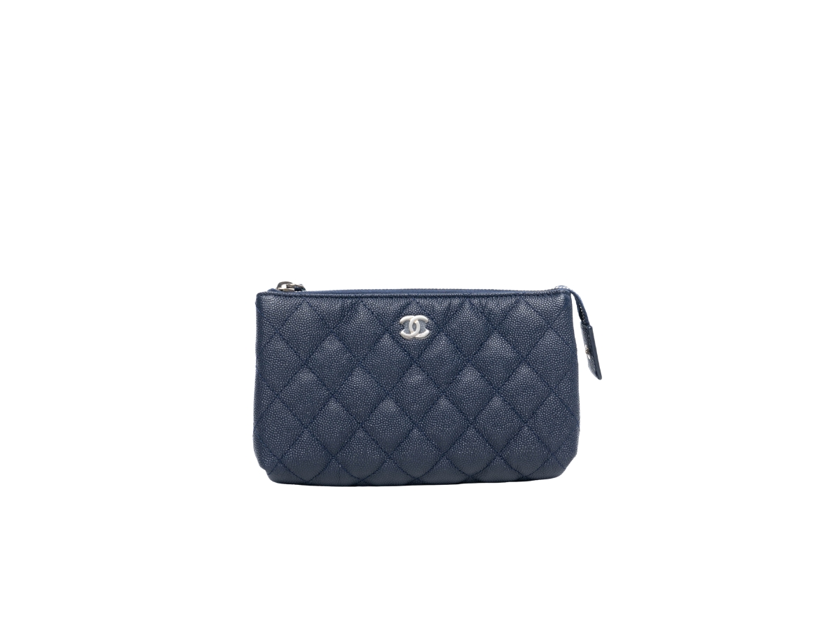 Chanel Small Pouch Wallet In Navy Shop Authentic at SASOM