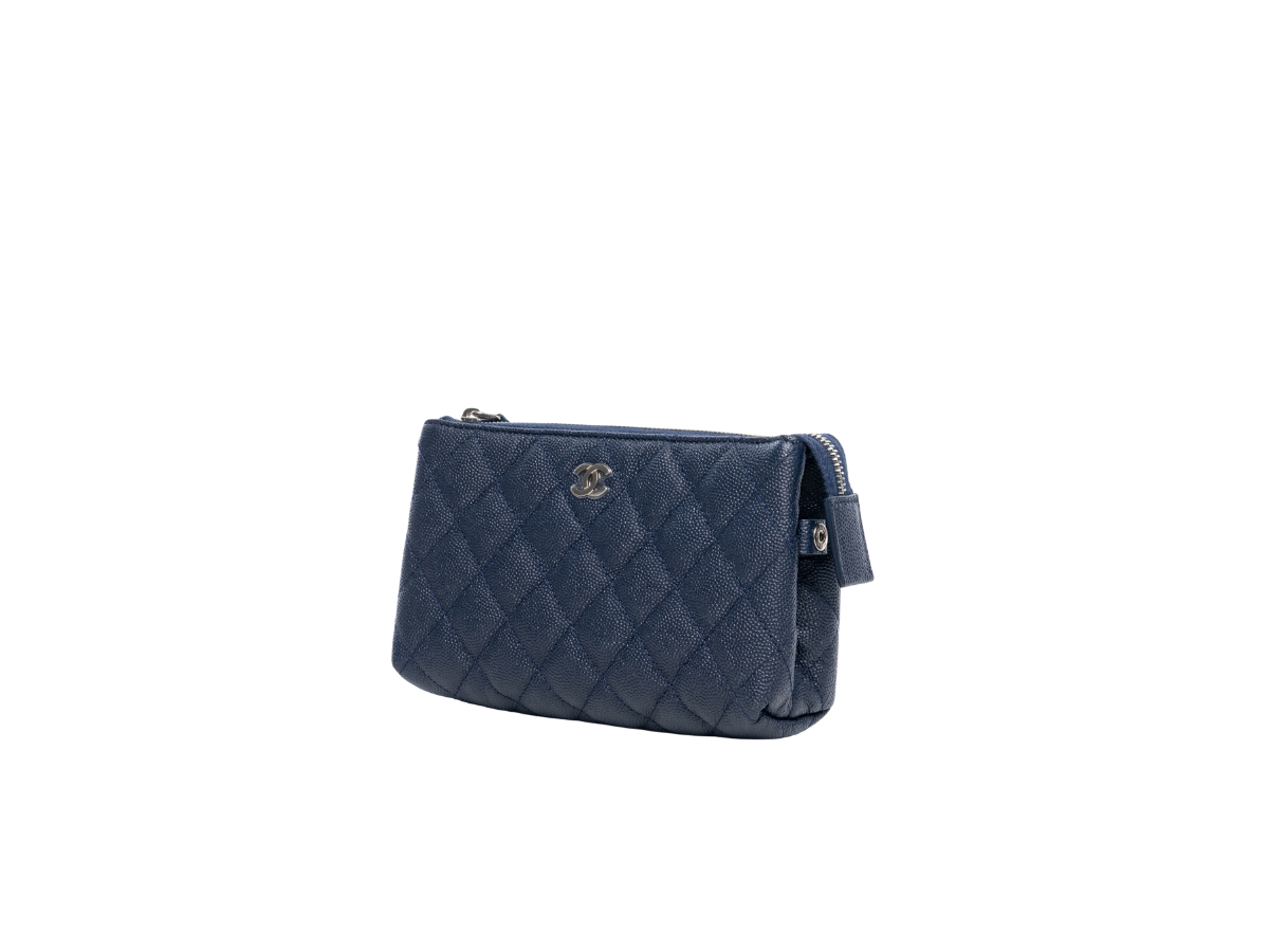 Chanel Small Pouch Wallet In Navy Shop Authentic at SASOM