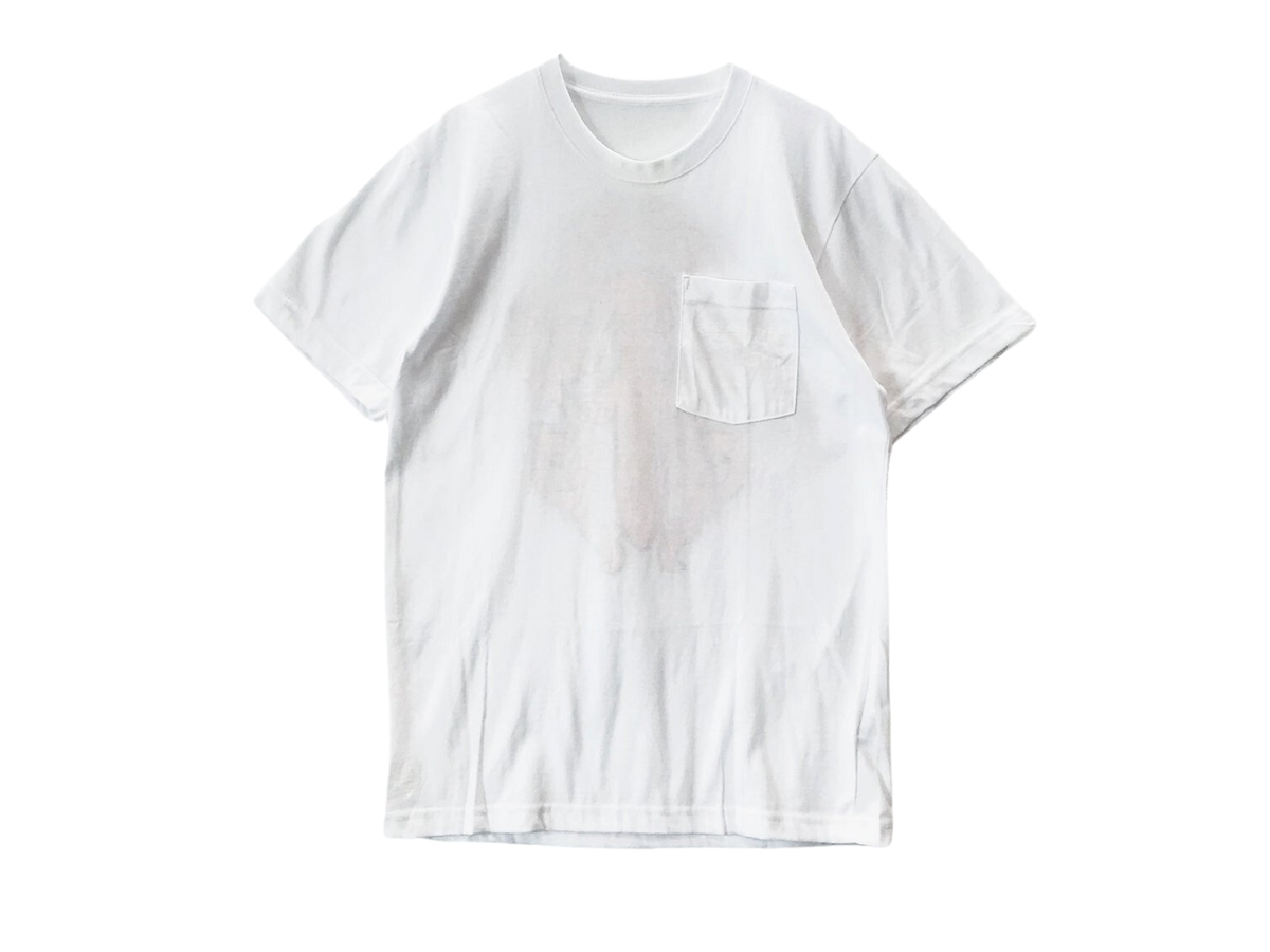 Chrome Hearts Yellow Dagger Logo Short Sleeve T-Shirt White