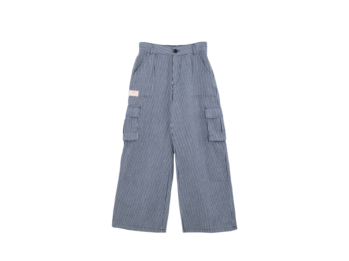 Classy Basic Striped Pants Navy Shop Authentic at SASOM