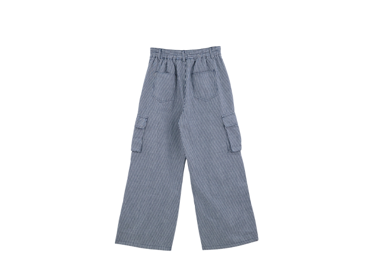 Classy Basic Striped Pants Navy Shop Authentic at SASOM