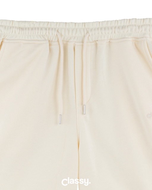 Classy Soft Shorts Cream Shop Authentic at SASOM