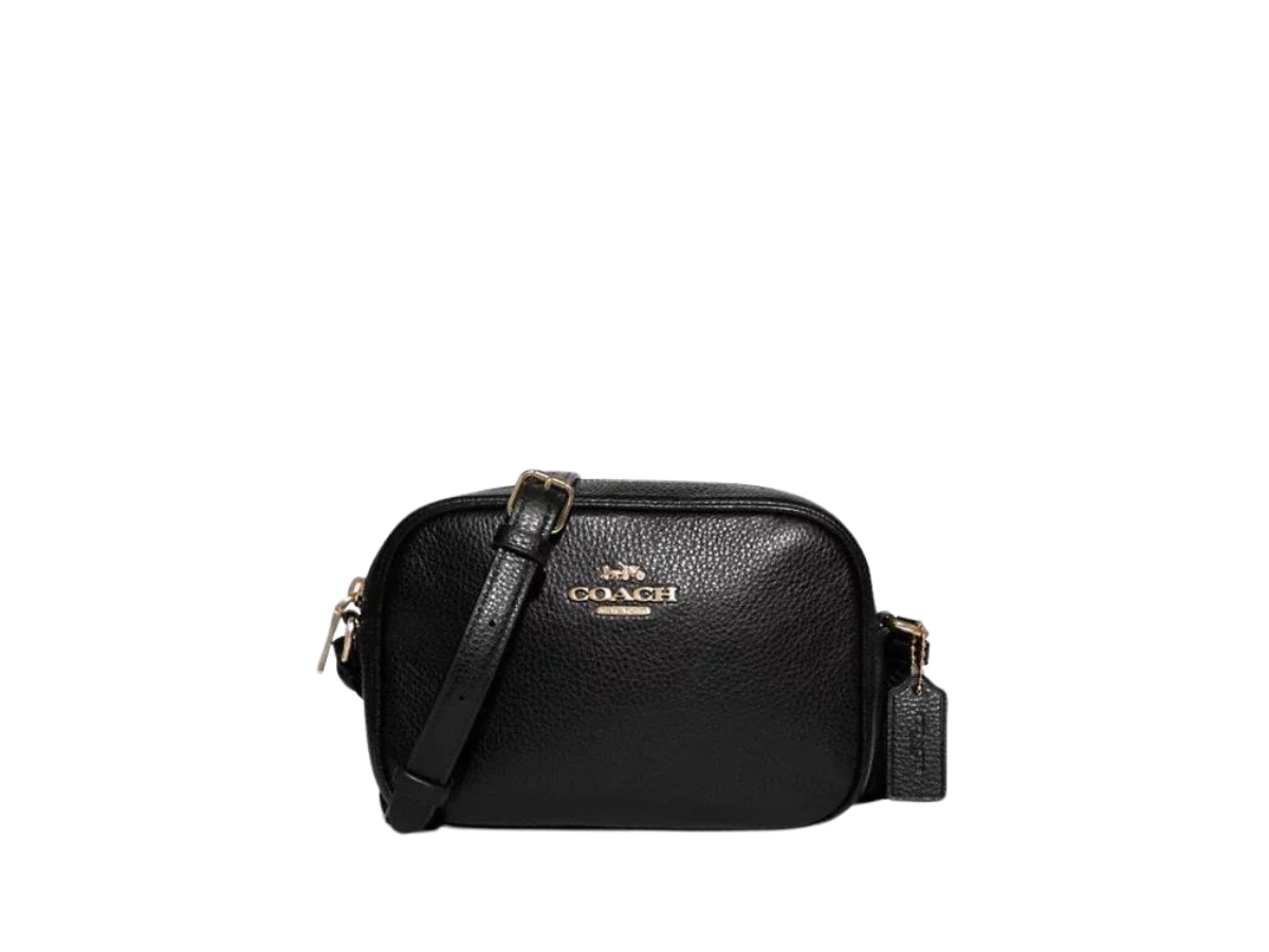 Coach Mini Jamie Camera Bag In Refined Pebble Leather With Gold ...
