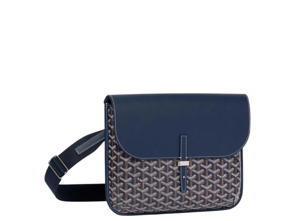 ช้อป Goyard Coursier Messenger Bag Navy Blueของแท้ที่ SASOM