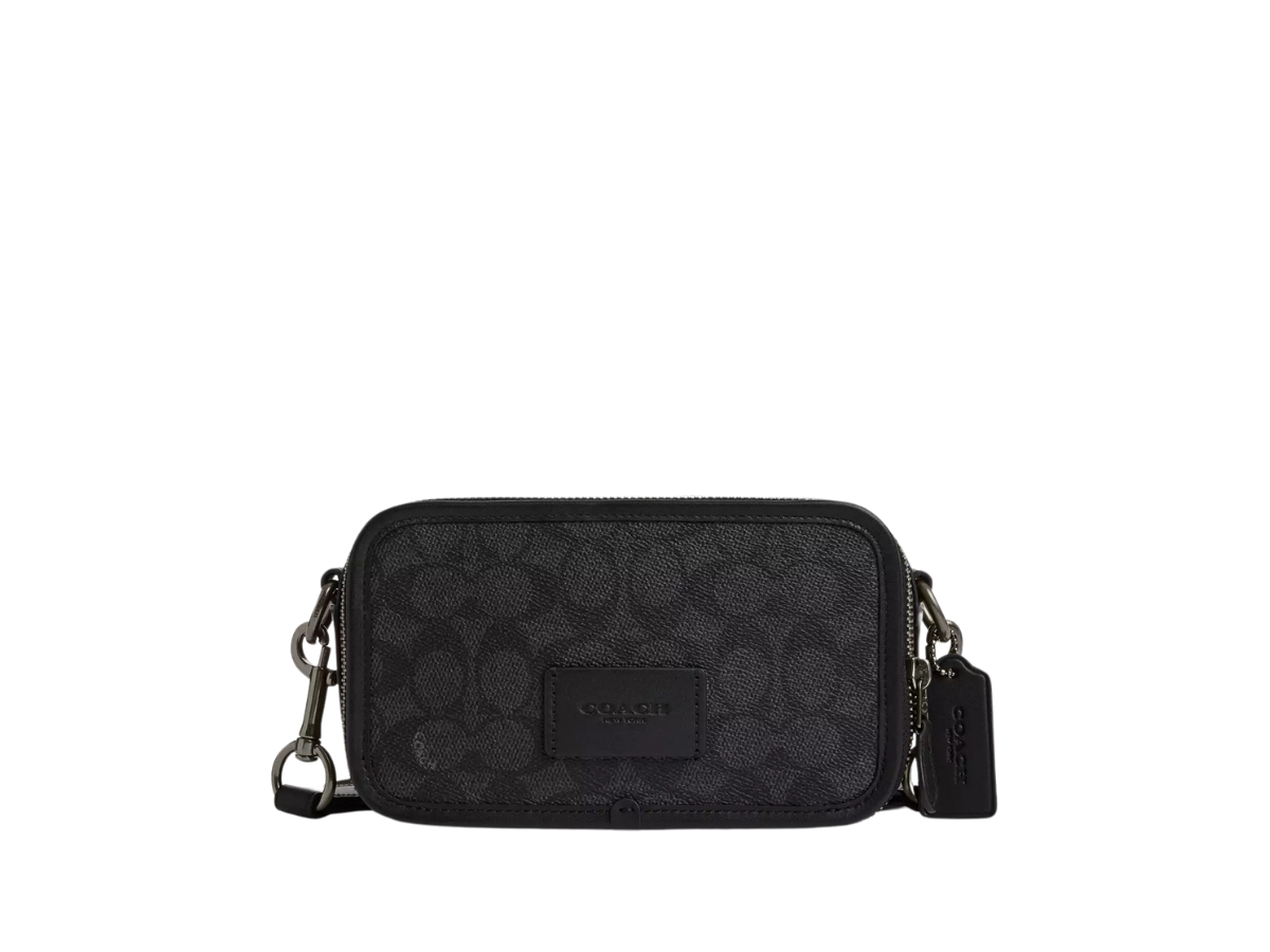 Coach Wyatt Crossbody Bag In Signature Canvas With Silver Tone Hardware ...