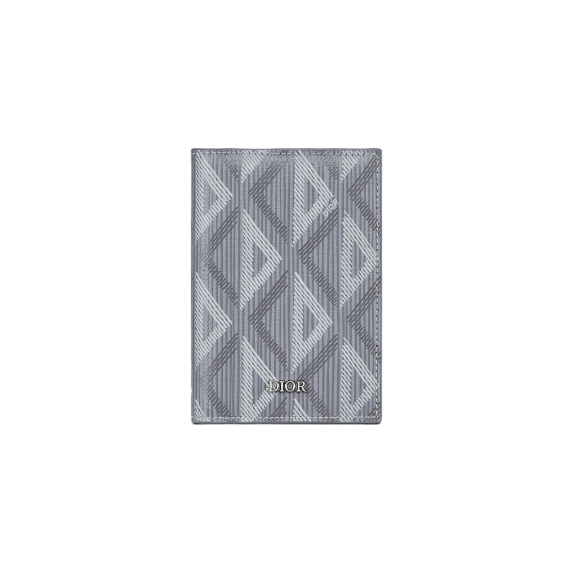 Dior Bi Fold Card Holder Dior Gray CD Diamond Canvas