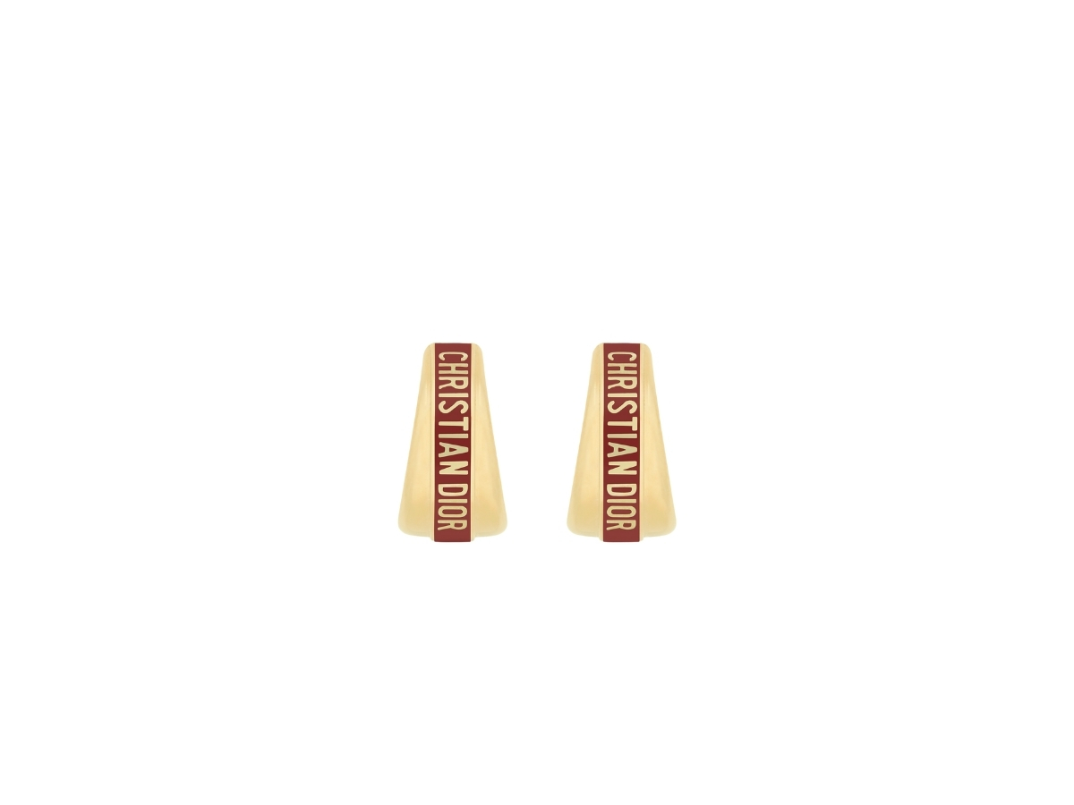 SASOM | เครื่องประดับ Dior Code Earrings In Gold-Finish Metal And Coral ...