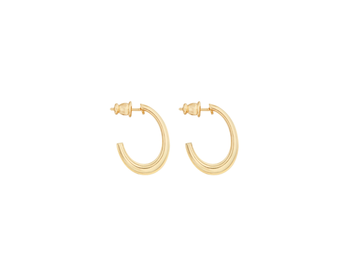 SASOM | เครื่องประดับ Dior Code Earrings In Gold-Finish Metal And Sand ...