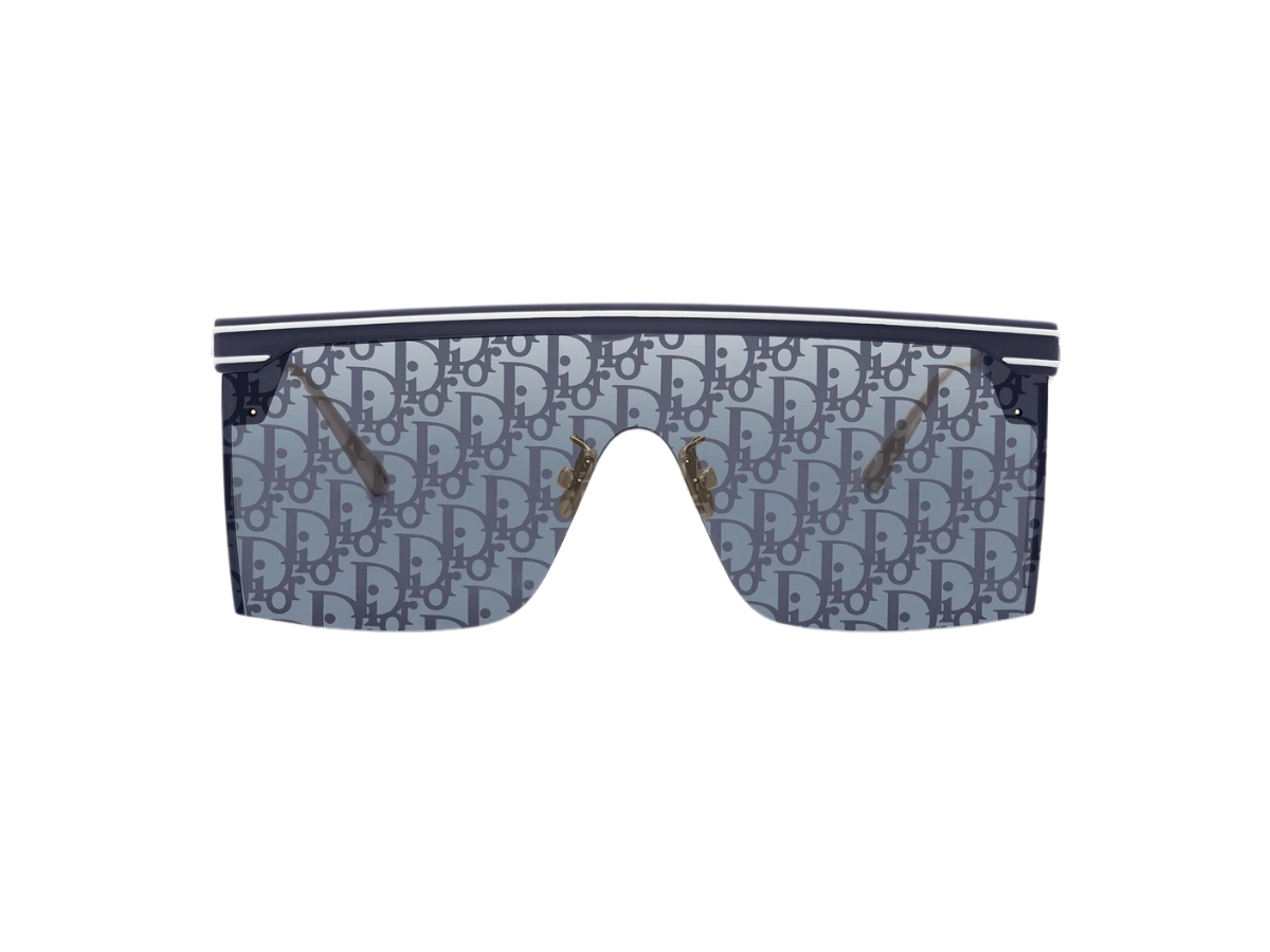 Dior DiorClub M1U In Navy Blue Matte Acetate Frame With Silver-Blue Lens
