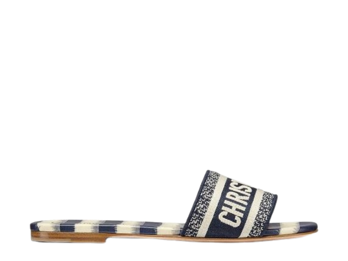 Dior Dway Slide In Christian Dior Lettering WIth Blue And White Rubber ...