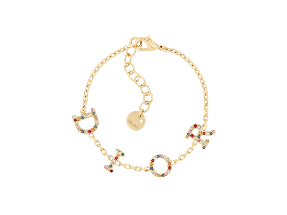 Dior Evolution Bracelet In D.I.O.R. Lettering With Gold-Finish Metal ...