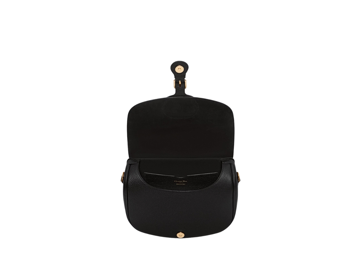 Dior Large Dior Bobby Bag In Grained Calfskin With Blue Dior Oblique ...