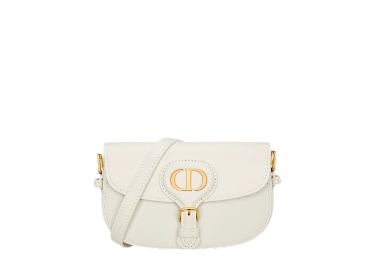 Dior New Dior Bobby Mini Bag In Calfskin Leather And Gold hardware Latte