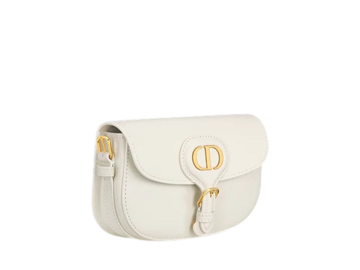 Dior New Dior Bobby Mini Bag In Calfskin Leather And Gold hardware Latte