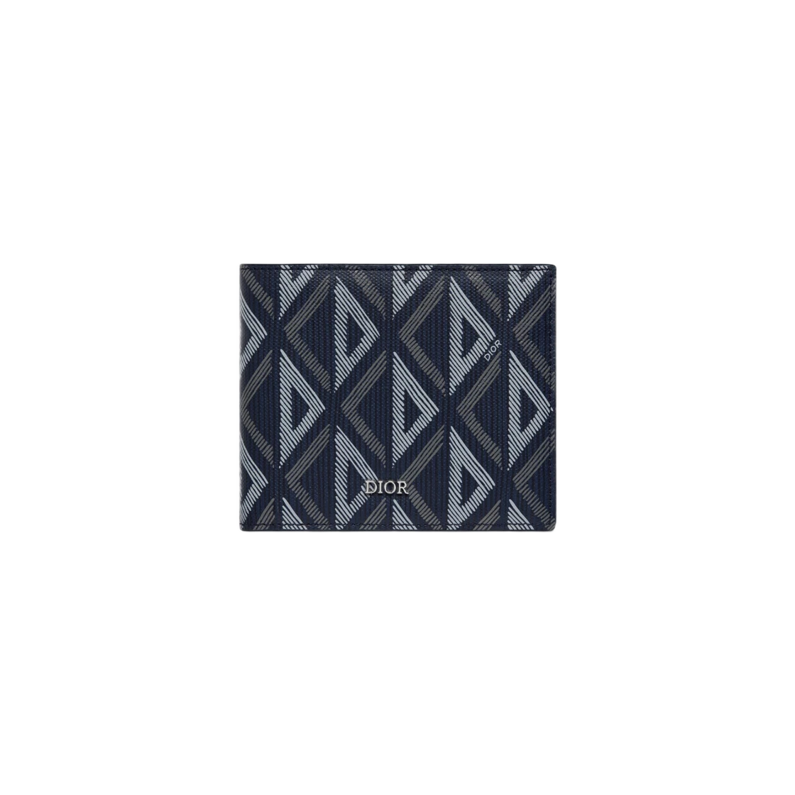 Buy Dior Wallet Navy Blue CD Diamond Canvas | SASOM