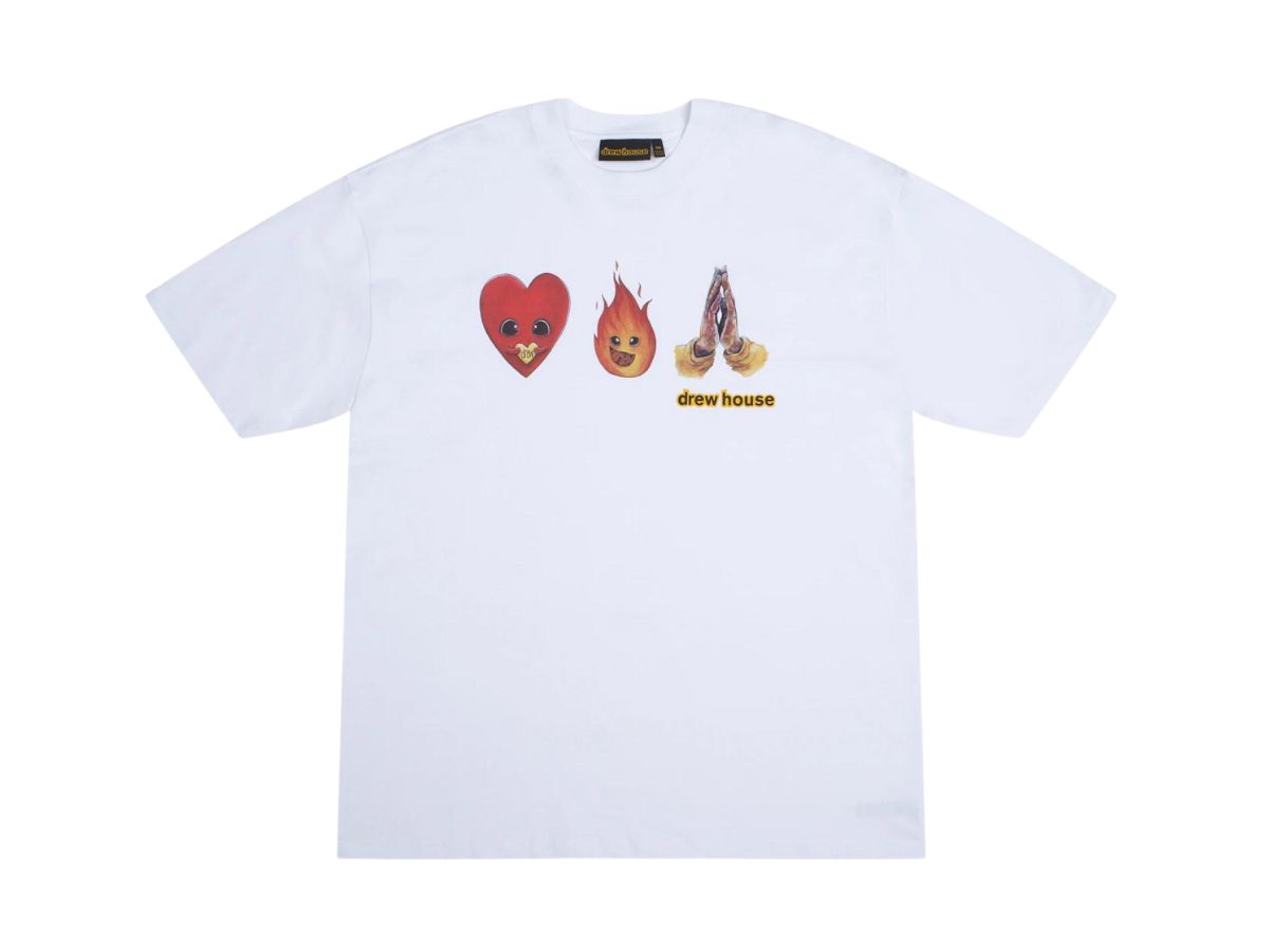ช้อป Drew House Drewmoji SS Tee White (FW22)ของแท้ที่ SASOM