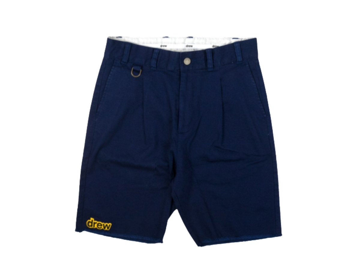 Drew House Stretch Twill Pleated Short Navy | ของแท้