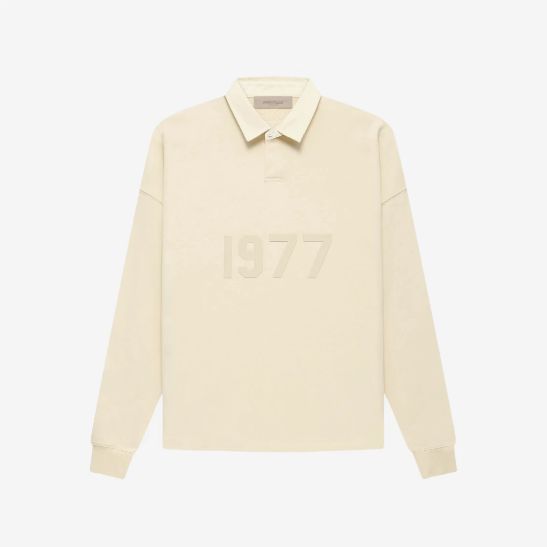 Essentials 1977 Henley Rugby Long Sleeve Polo Egg Shell - 22FW