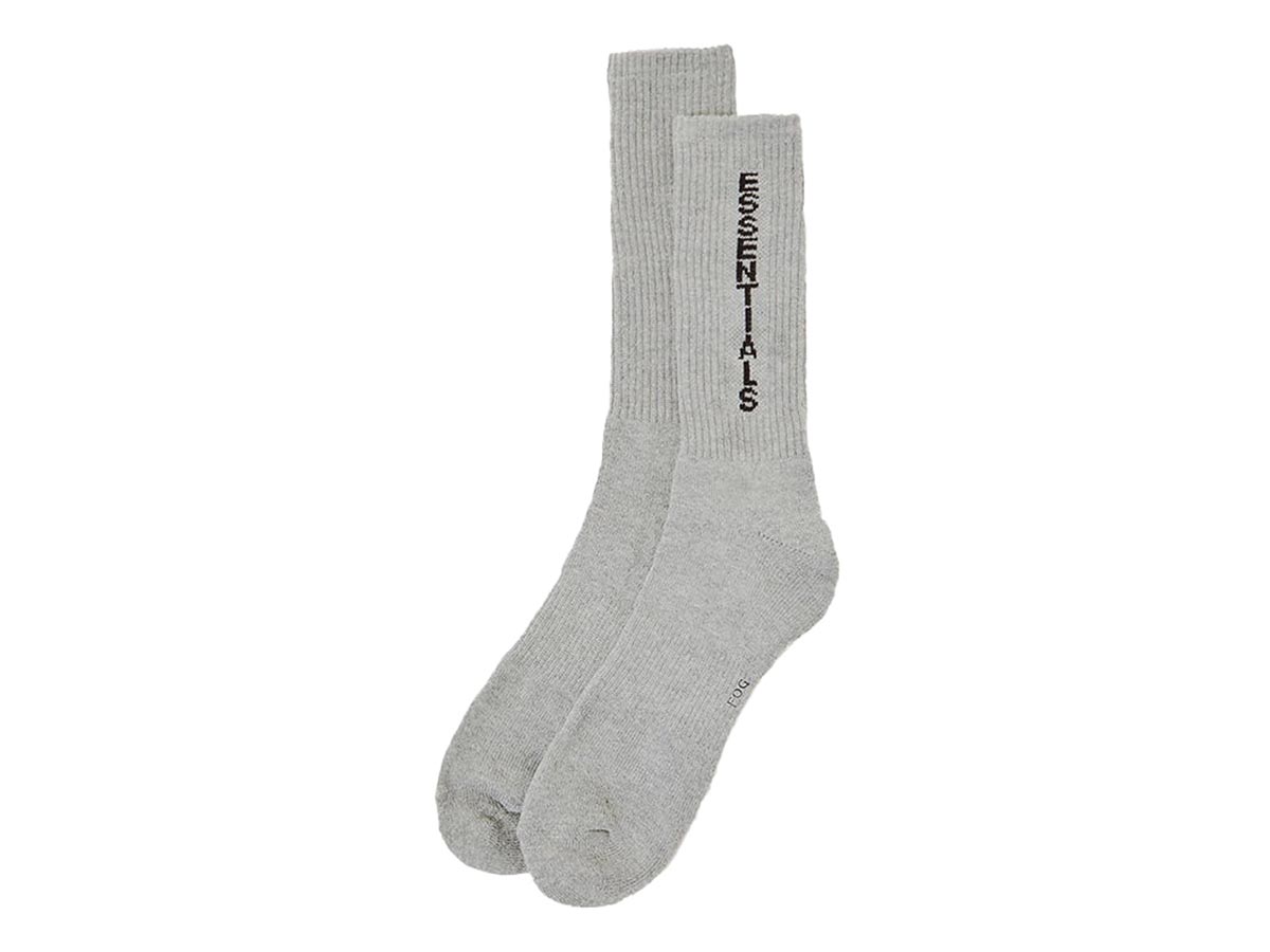 ช้อป FEAR OF GOD Essentials Crew Socks Greyของแท้ที่ SASOM