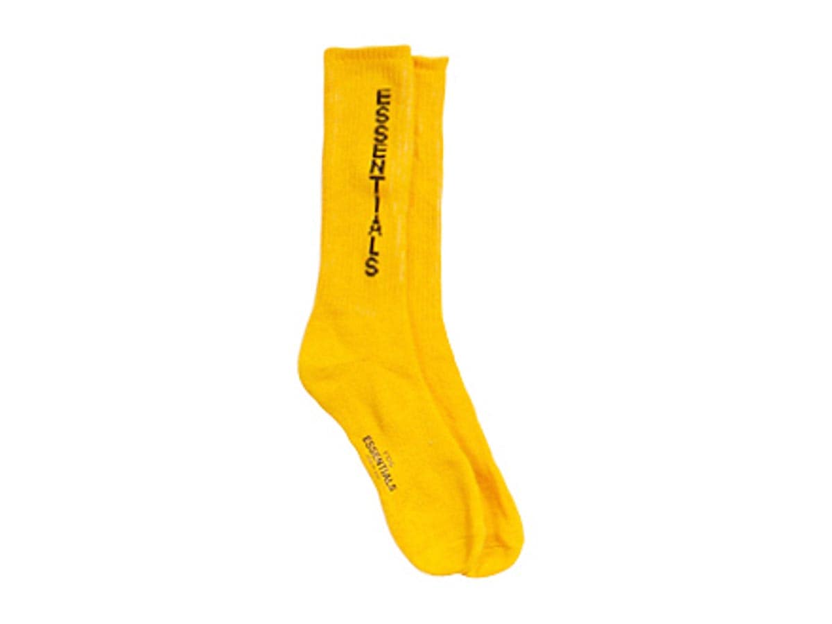 FEAR OF GOD Essentials Graphic Socks Yellow | ของแท้