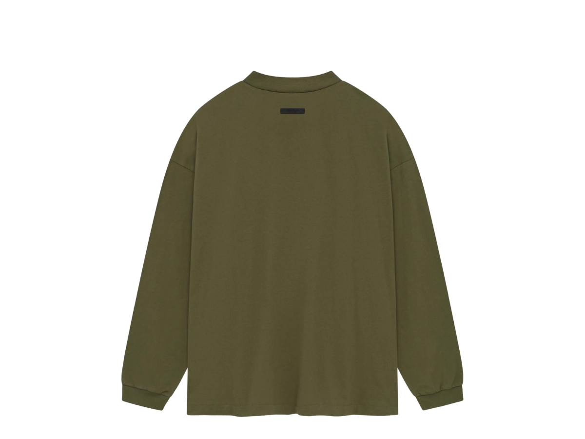 Fear of God Essentials Jersey Long Sleeve Tee Military (FW24)