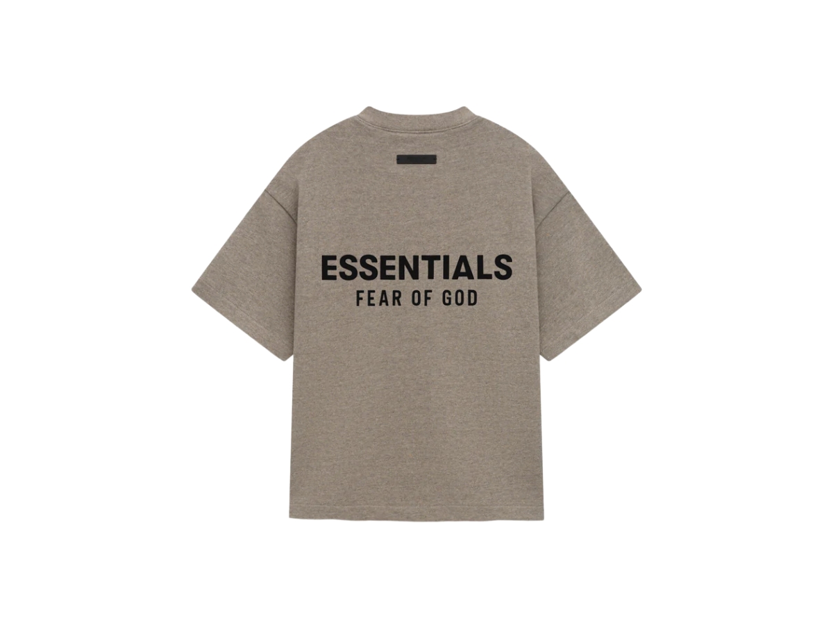 Fear of God Essentials Kid's Jersey Crewneck Tee T-Shirt Heather gray