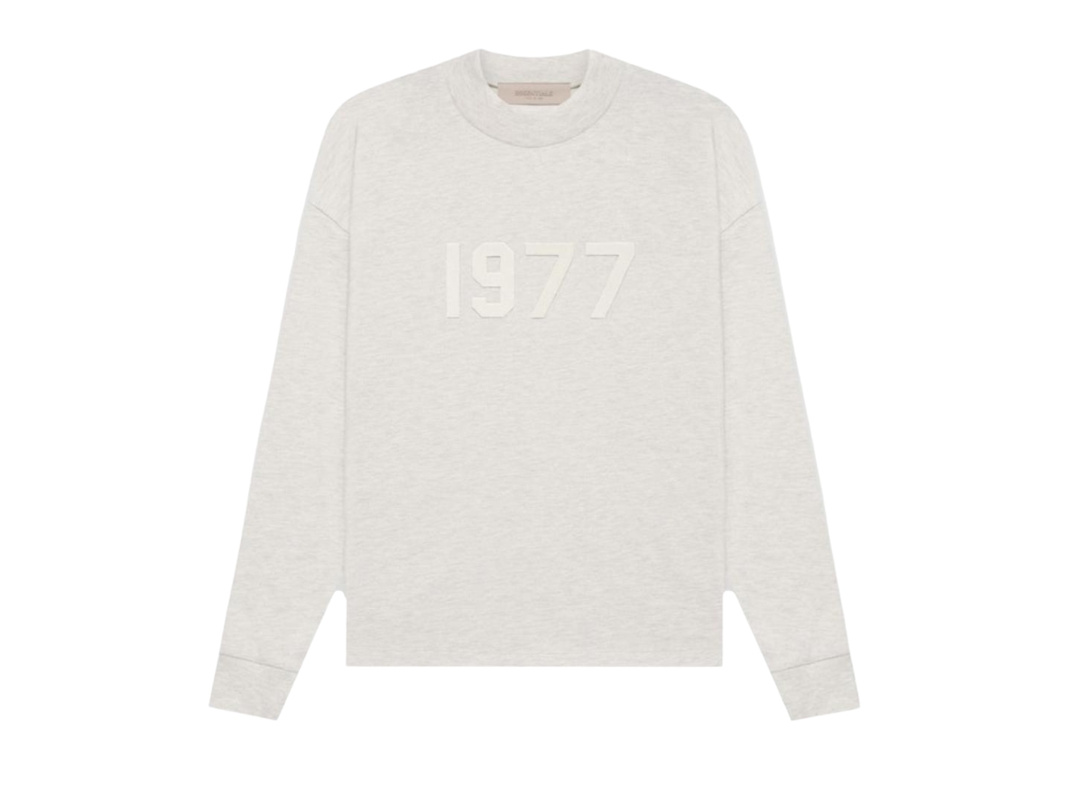 Buy Fear of God Essentials L/S T-Shirt Light Oatmeal | SASOM