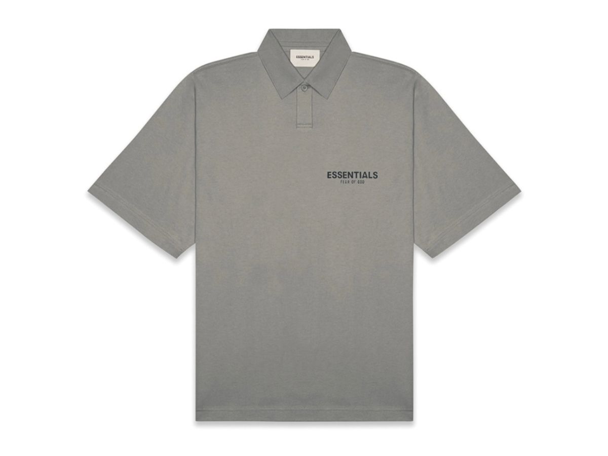 FEAR OF GOD ESSENTIALS Short Sleeve Boxy Polo Cement (FW20)