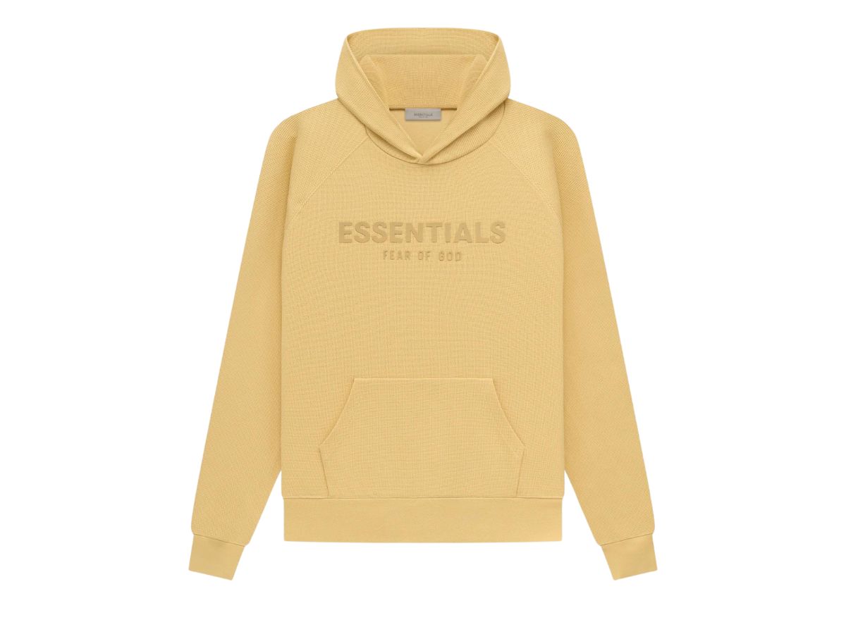Fear of God Essentials Waffle Raglan Hoodie Light Tuscan (SS23)