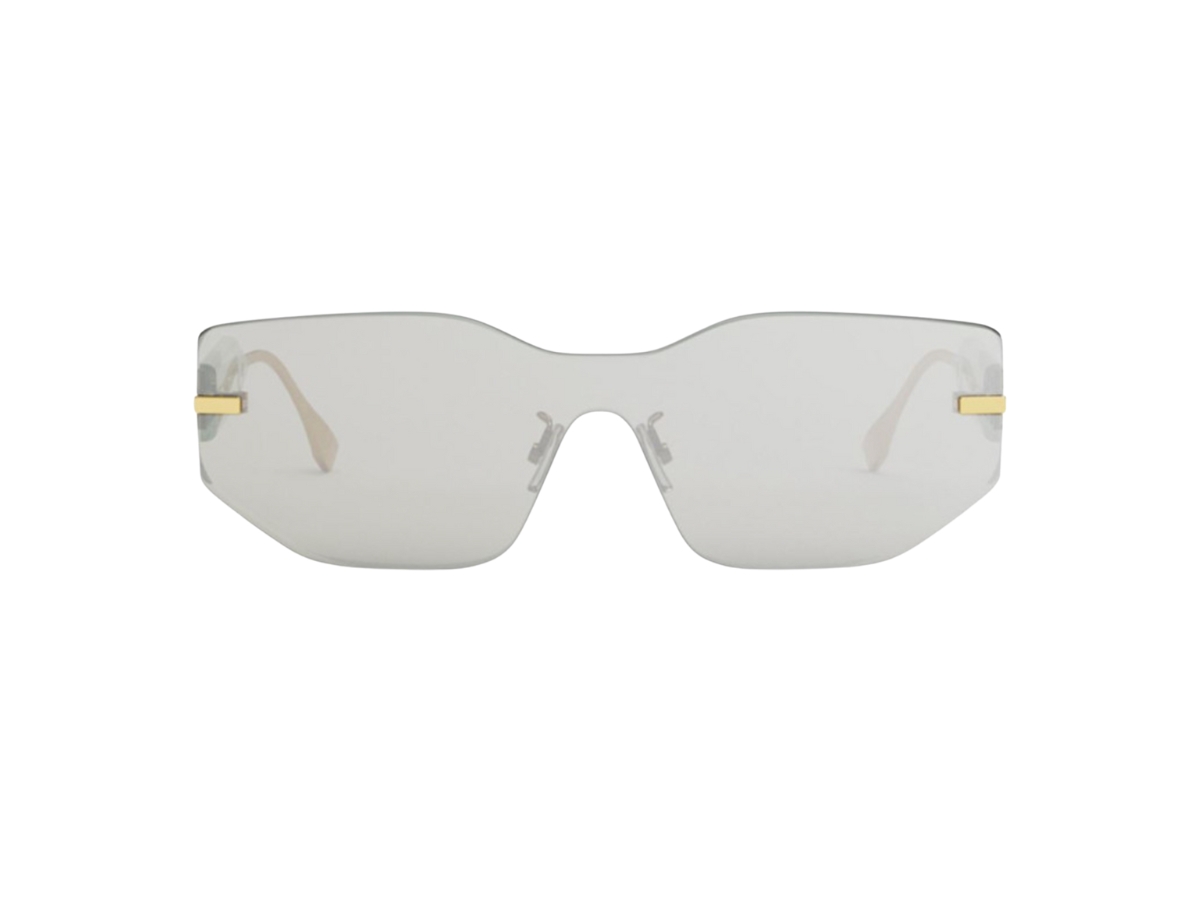 Fendi Fendigraphy FE40066U Sunglasses In Metal Frame With Grey Lenses