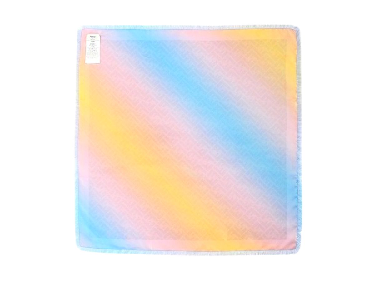 Buy Fendi Two-Sided Square Foulard Silk Scarf | SASOM