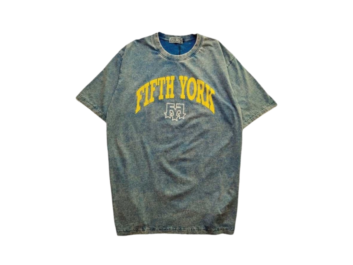 ช้อป FifthYork Color Fade T-shirt Blueของแท้ที่ SASOM