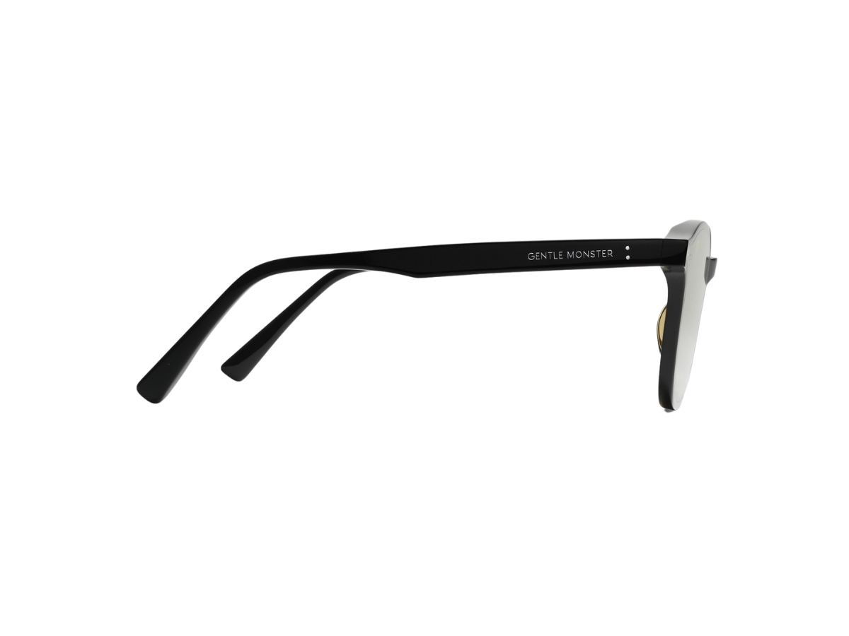 Gentle Monster Lang 01 In Round Acetate Frame With Orange Tinted Lenses