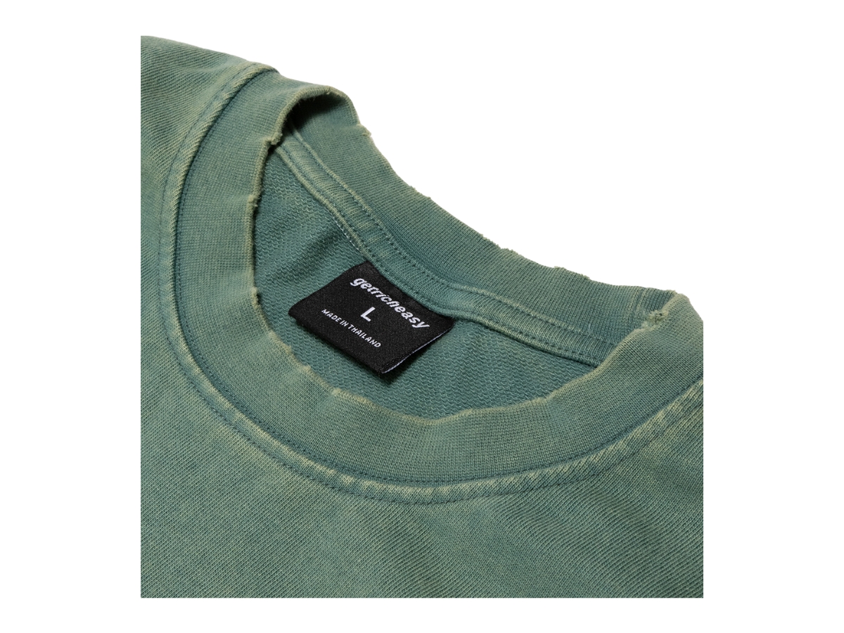 Getricheasy Applique Logo Damage Sweater Fade Green